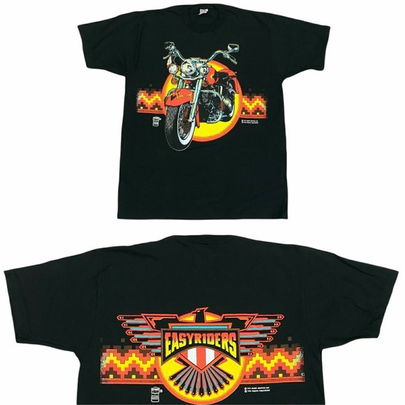 Jerzees | Shirts | Vintage 994 9s Easyriders Motorcycle Tshirt Usa Made ...